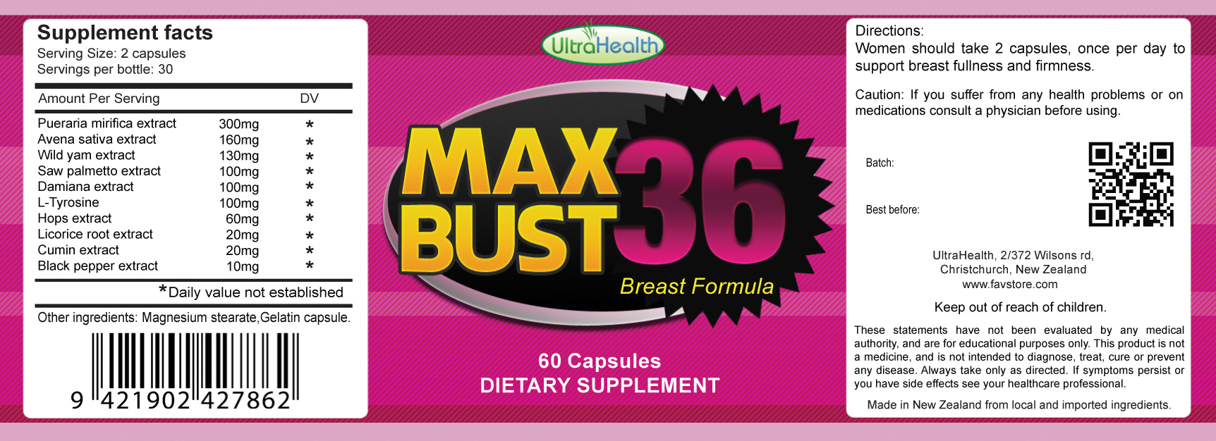 Maxbust 36 - GMP NZ
